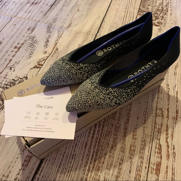 Rothy's | Shoes | Rare New In Box Rothys Slate Metallic Point | Poshmark
